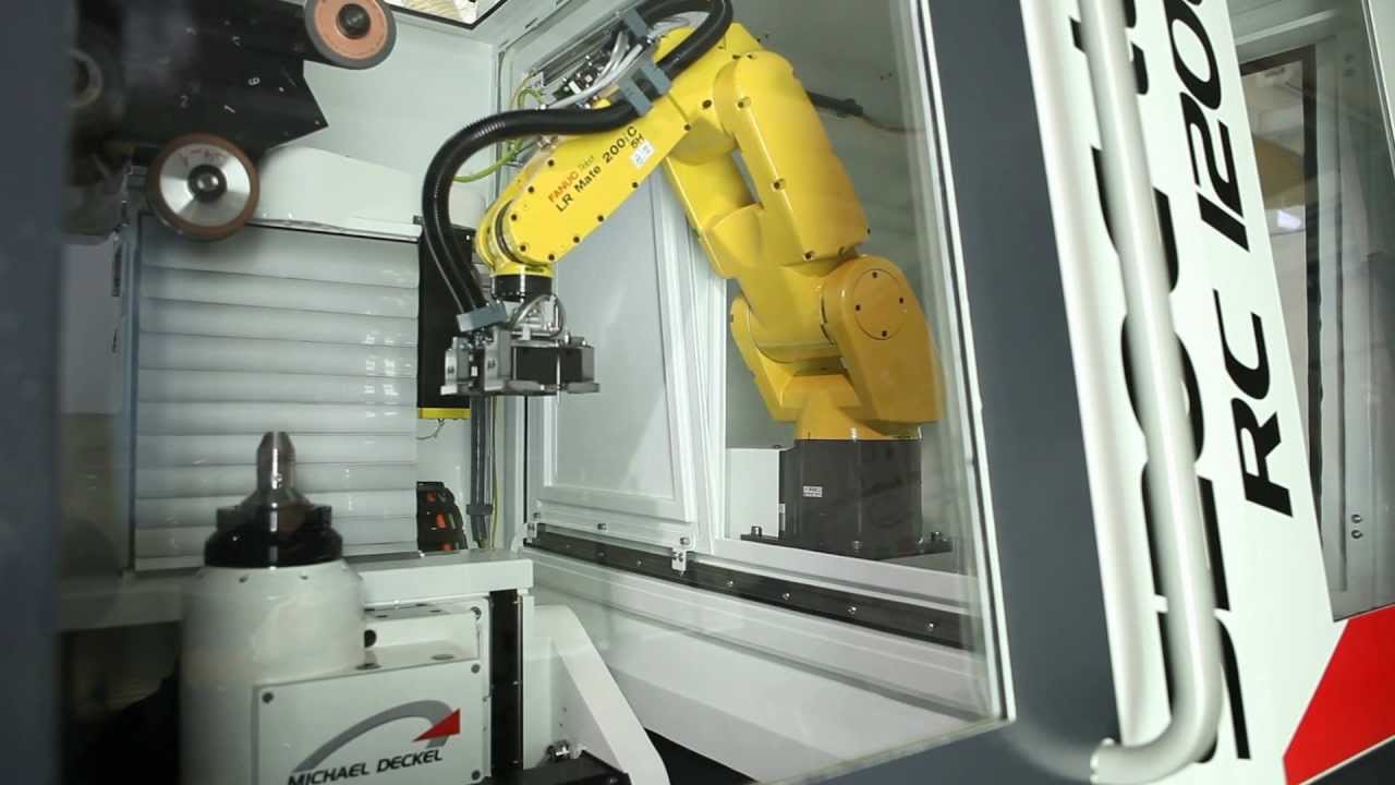 Michael Deckel: S 20 turbo CNC tool-grinder with robot loading system ...