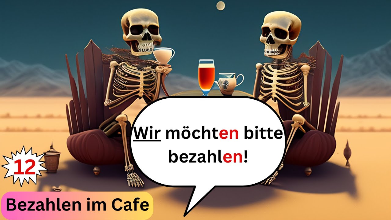 Deutsch A1.1 / Bestellen und Bezahlen im Café / Ordering and Paying in ...