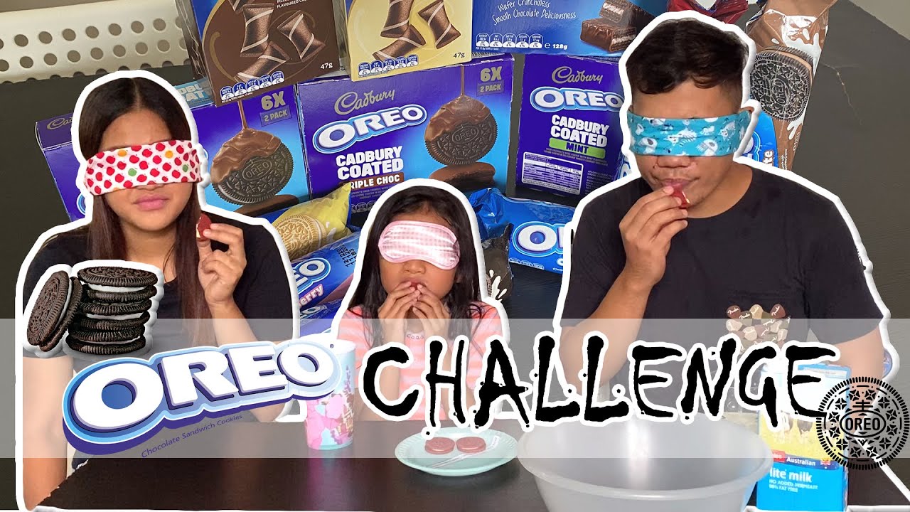 OREO BLINDFOLD CHALLENGE | OREO TASTING | OREO CHALLENGE | WHO WILL WIN ...