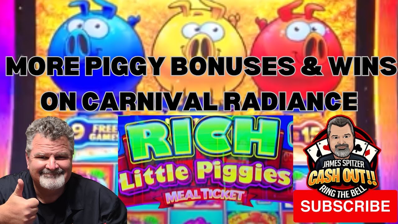 MORE RICH LITTLE PIGGIES SLOT MACHINE - PIGGY BONUSES AND WINS ON THE ...