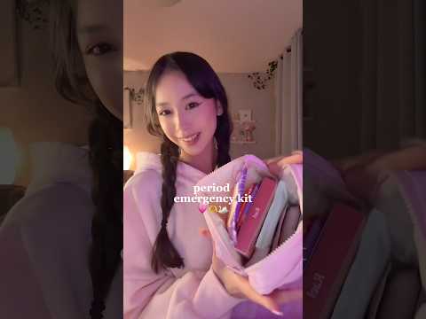 pack a period emergency kit with me😋 #period #school #emergencykit #grwm