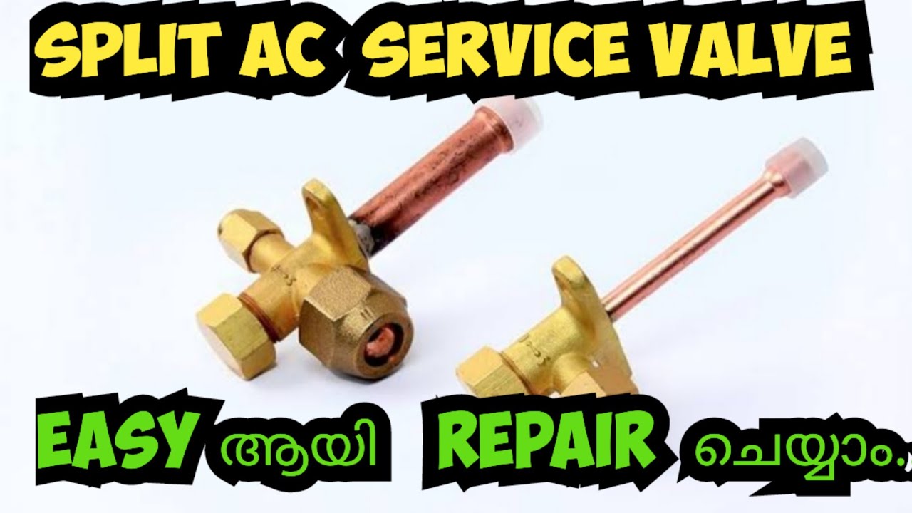 Service valve repair || Split AC || hvac || air conditioning ...