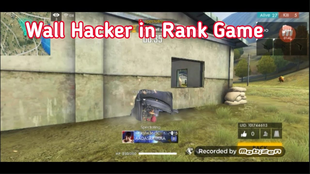 Wall Hacker In Rank Game . Wall Hacker Kill Me! 🤬🤬#FH10,#千卄10 - YouTube
