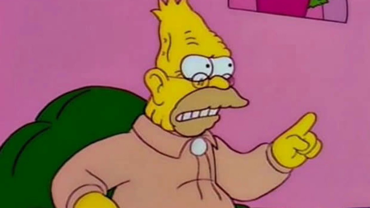 The Simpsons: Road Rage Grandpa Voice Clips - YouTube