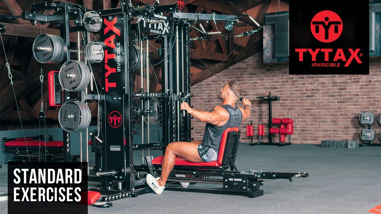 TYTAX® T1-X | Seated High Cross Cable Reverse Fly - YouTube