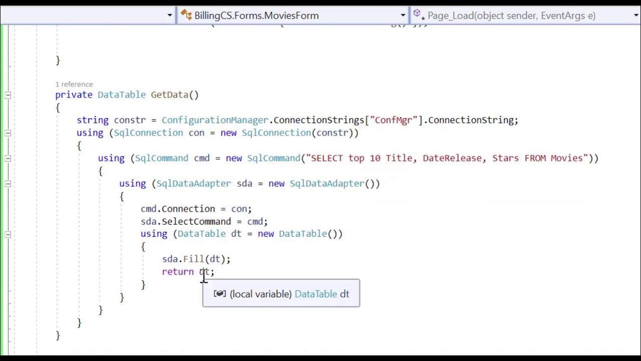 Lesson 1 ASP NET Display HTML Table using C#. - YouTube