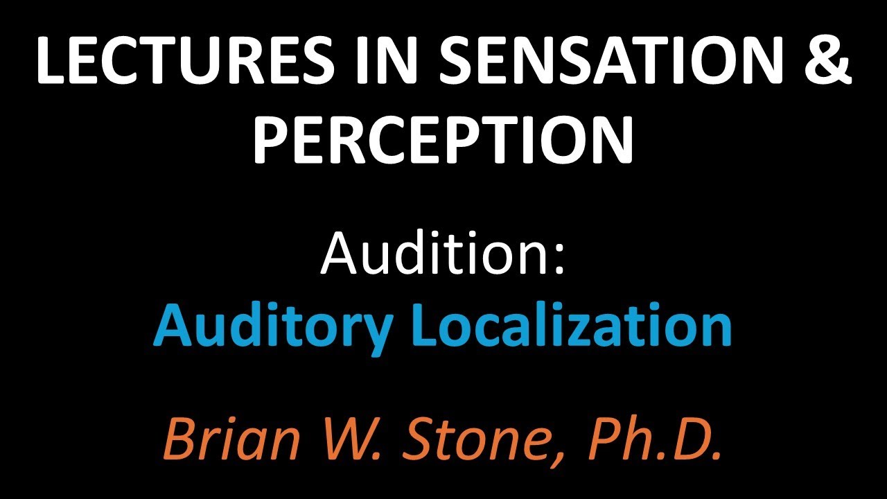 Sensation and Perception - Audition Pt4 - Auditory Localization - YouTube