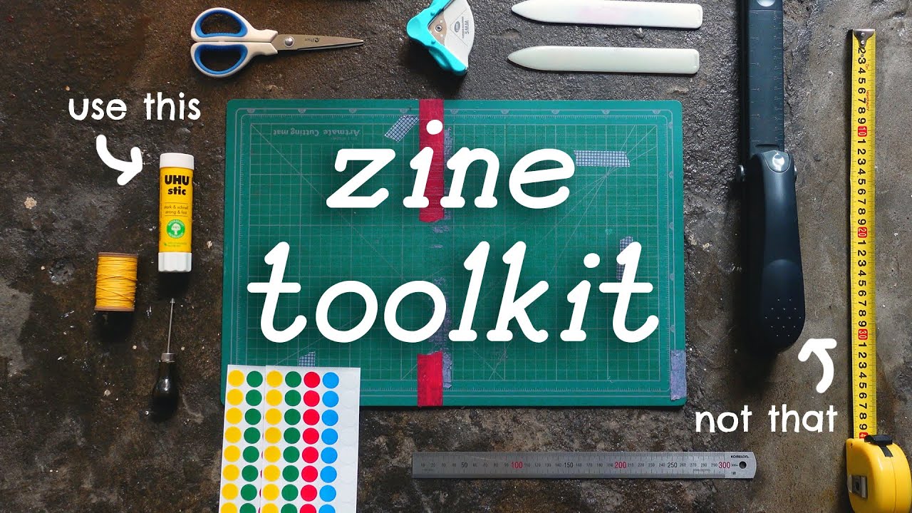 ZINE ESSENTIALS ️ The Tools You Actually Need - YouTube