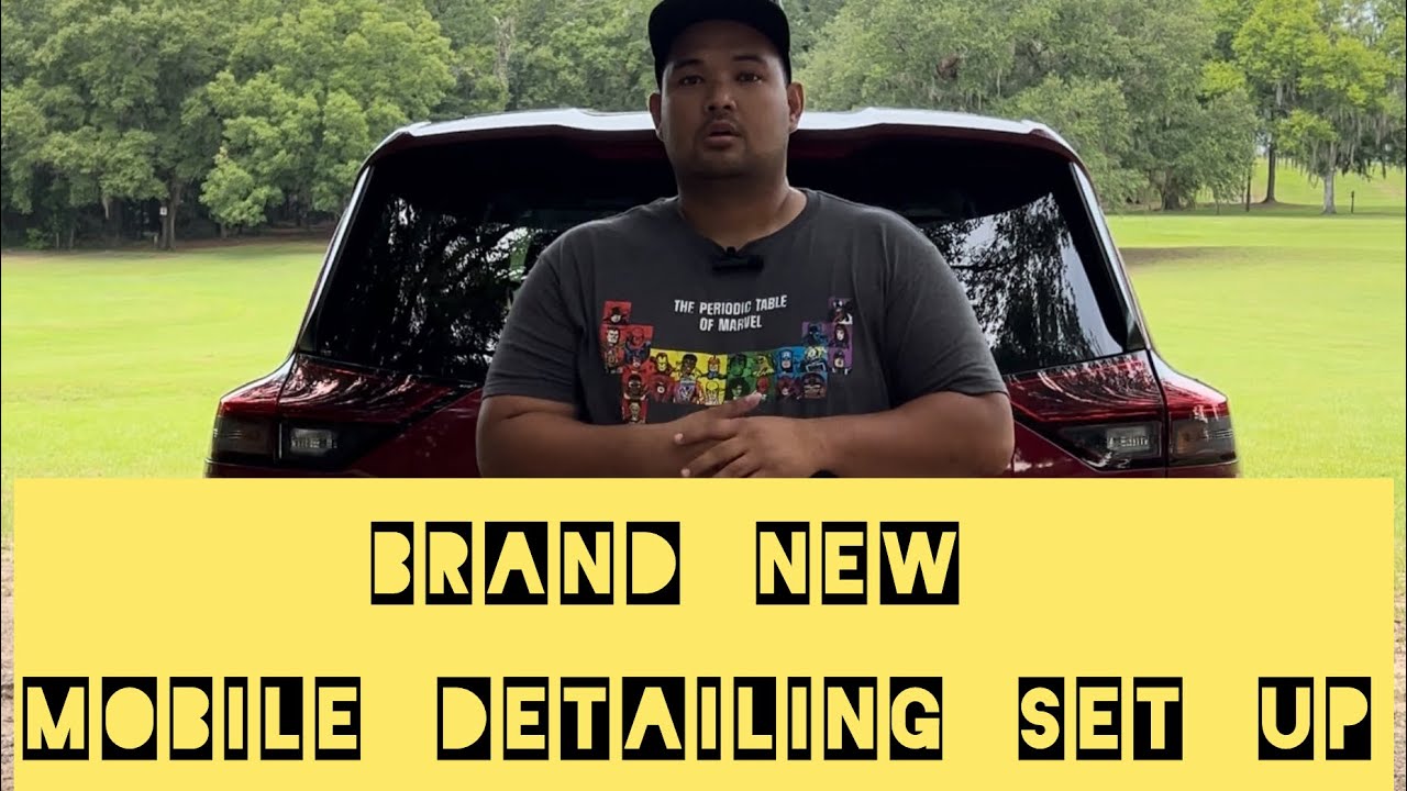 Mobile Detailing Setup for beginners (that can fit most of the sedan, SUV and Trucks) - YouTube