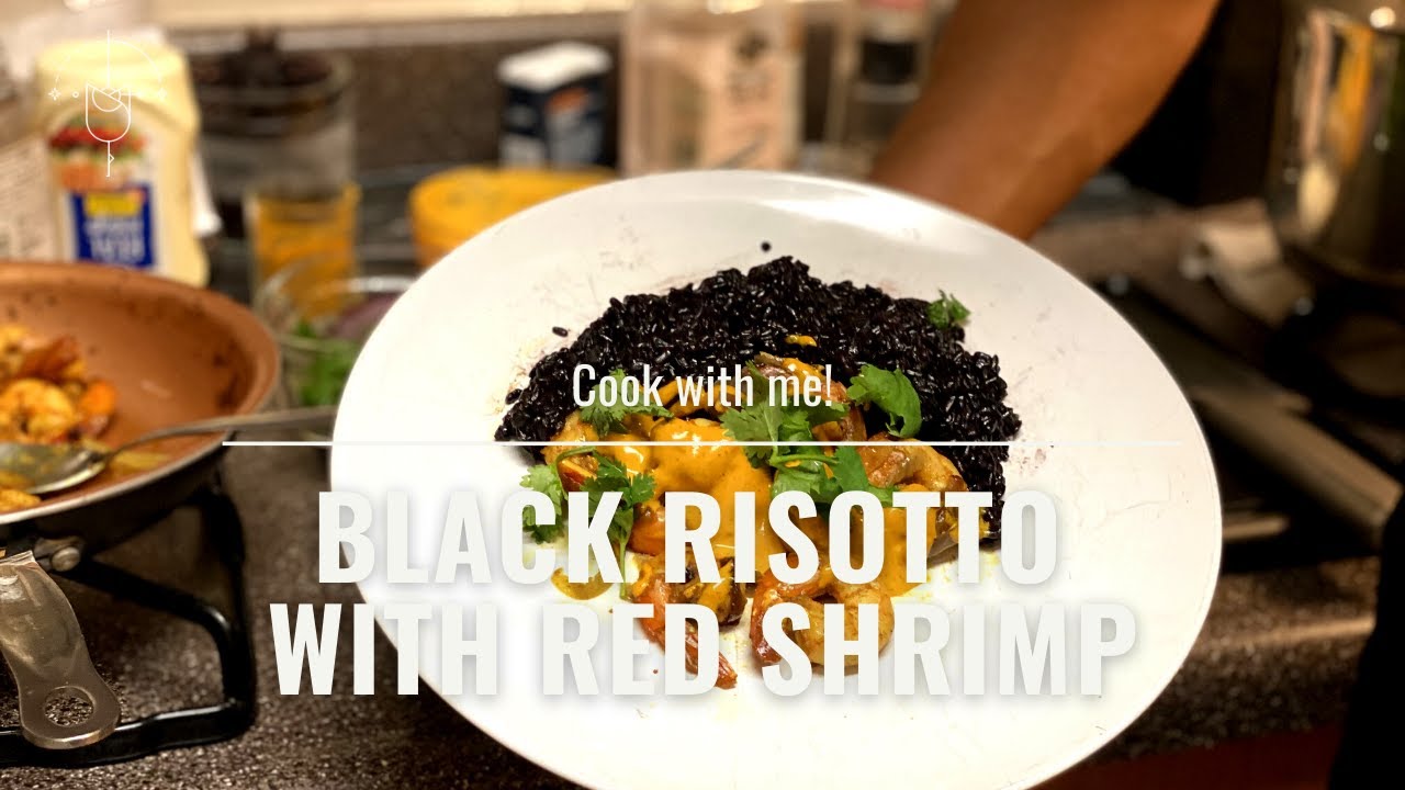 Black Risotto with Red Shrimp - YouTube