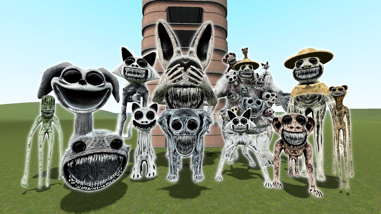 DESTROY ZOONOMALY MONSTERS FAMILY & POPPY PLAYTIME 3 MONSTERS FAMILY in ...