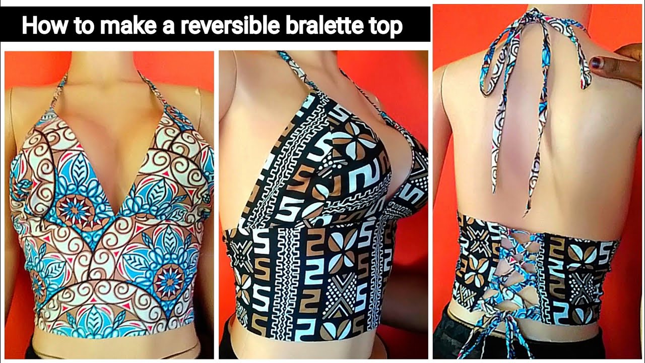 HOW TO CUT AND SEW A BRALETTE TOP || PERFECT BRALETTE SEWING TUTORIAL. #diy - YouTube