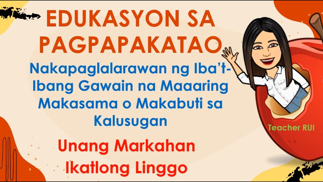 Week 3 Module Video for ESP - MELC Based Lesson (Grade 1) - YouTube