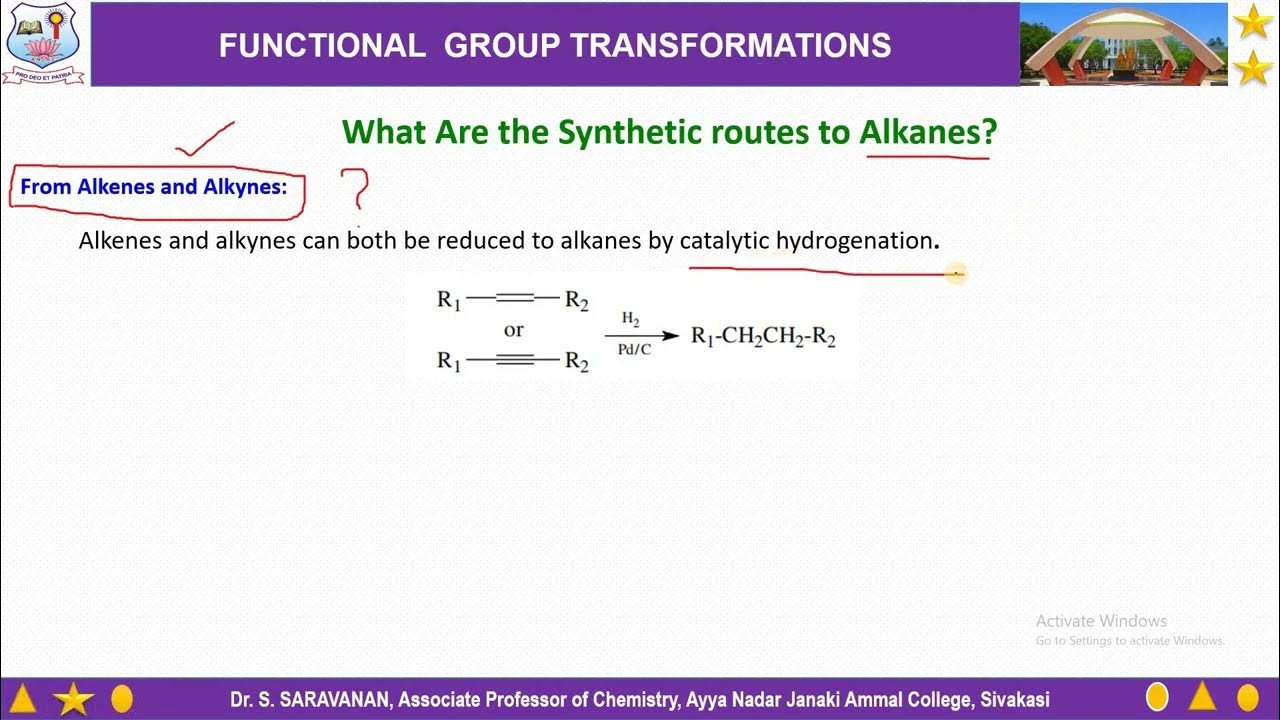 FUNCTIONAL GROUP TRANSFORMATIONS - PART 1 - YouTube