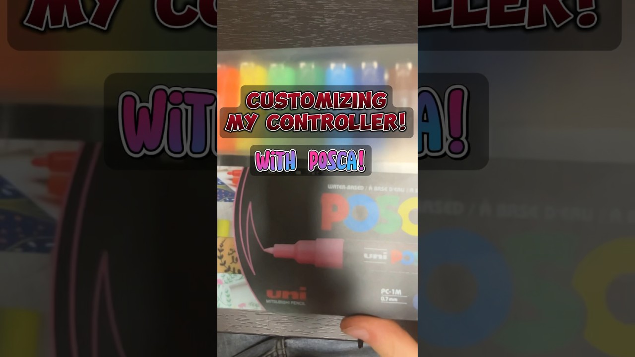 Customizing my controller with Posca markers! #art #drawing #posca # ...