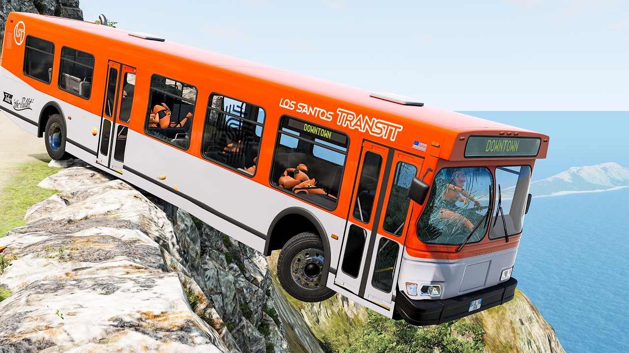 Epic Cars vs Cliff Roads Crashes #86 – BeamNG Drive | Modern BeamNG ...
