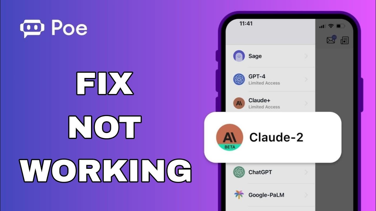 How To Fix And Solve Not Working On Poe - Fast Ai Chat App | Easy Fix ...