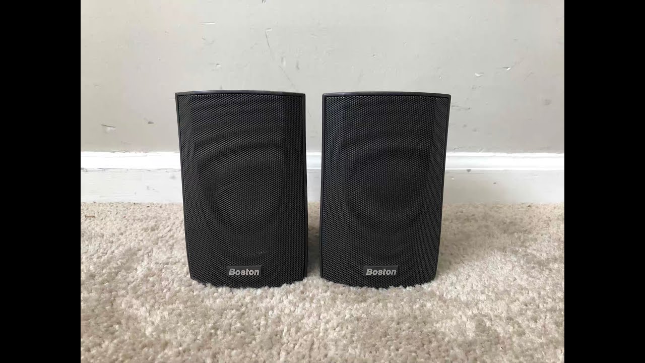 Boston Acoustics Micro110X Home Theater Surround Speakers - YouTube