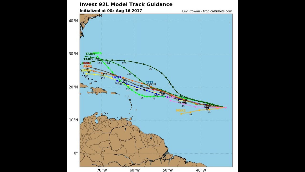 Hurricane Gert update Aug 16 and Atlantic forecast 91L 92L - YouTube