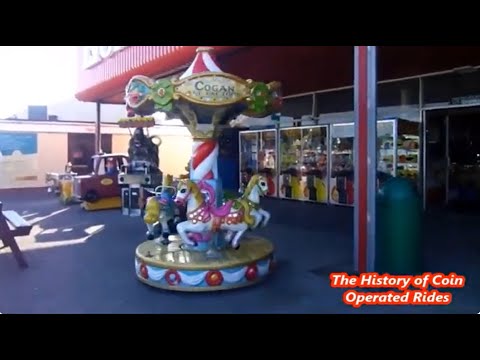 2000s Cogan Coin Operated Roundabout Kiddie Ride - Royal Carousel