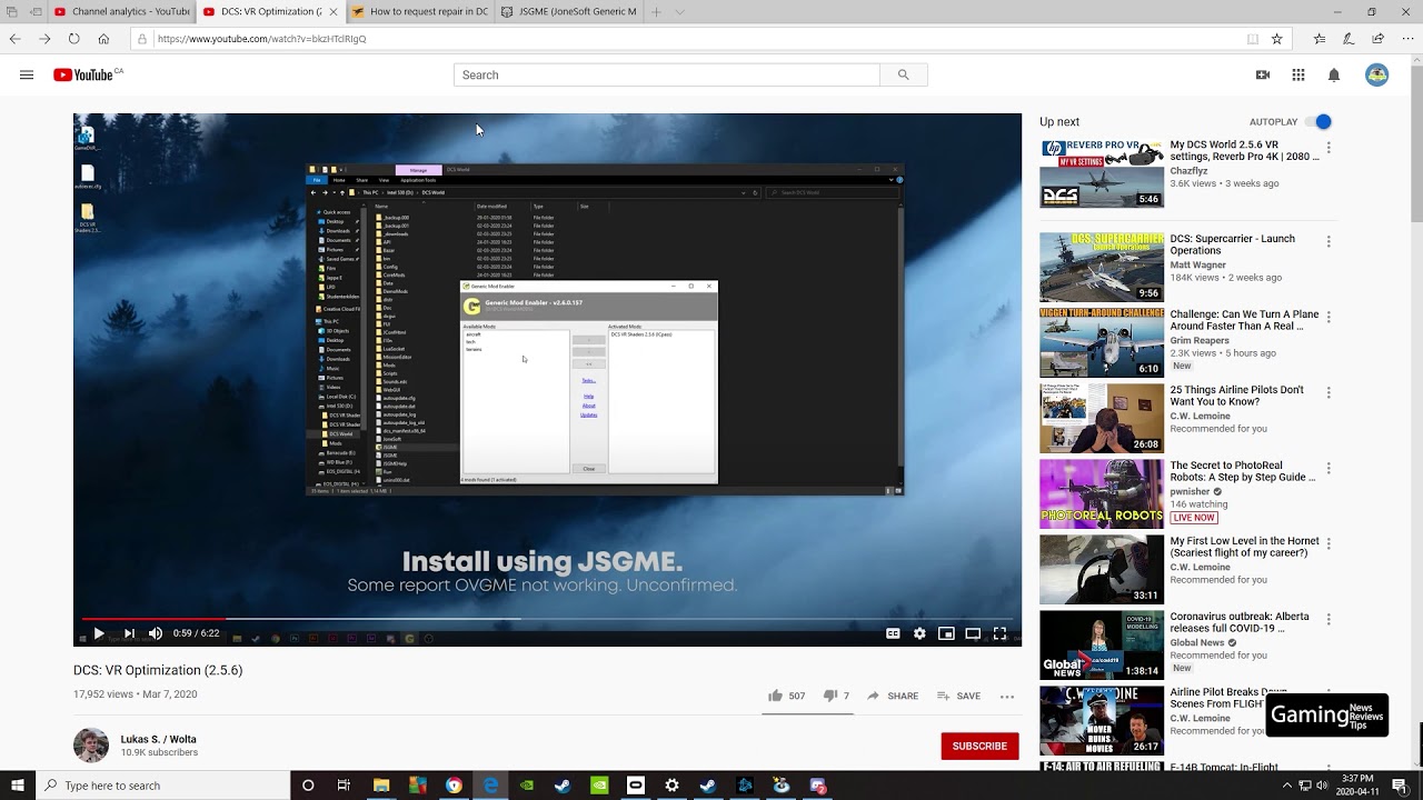 DCS World: enabling mods (specifically VR Shaders) with JSGME (G.N.R.T ...