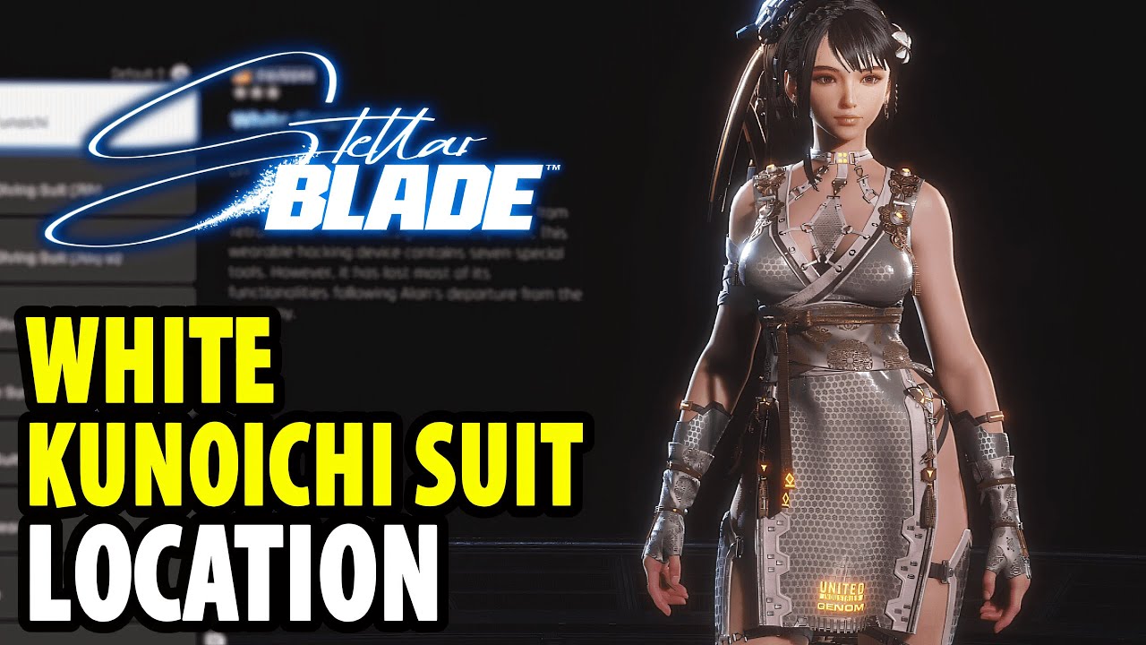 White Kunoichi Nano Suit - Stellar Blade - YouTube