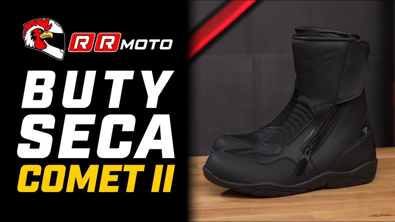 SECA COMET II - turystyczne buty motocyklowe - YouTube