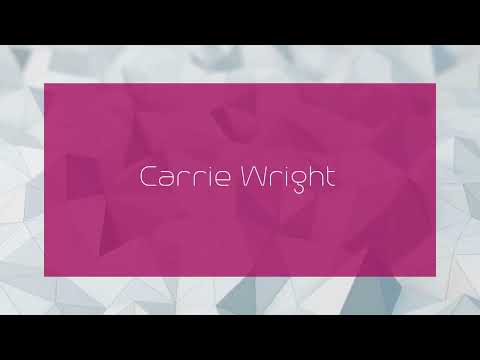 Carrie Wright - appearance - YouTube