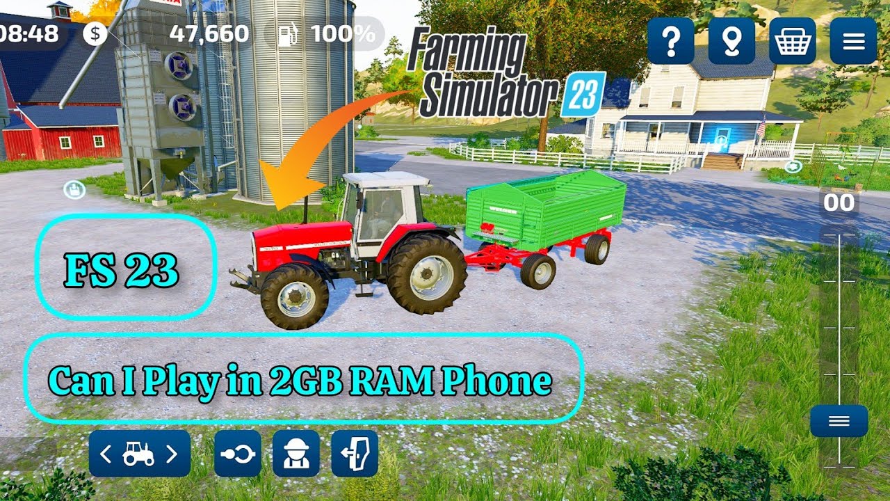 Can i play farming simulator 23 in 2gb ram phone | FS 23 lag fix in 2gb ...