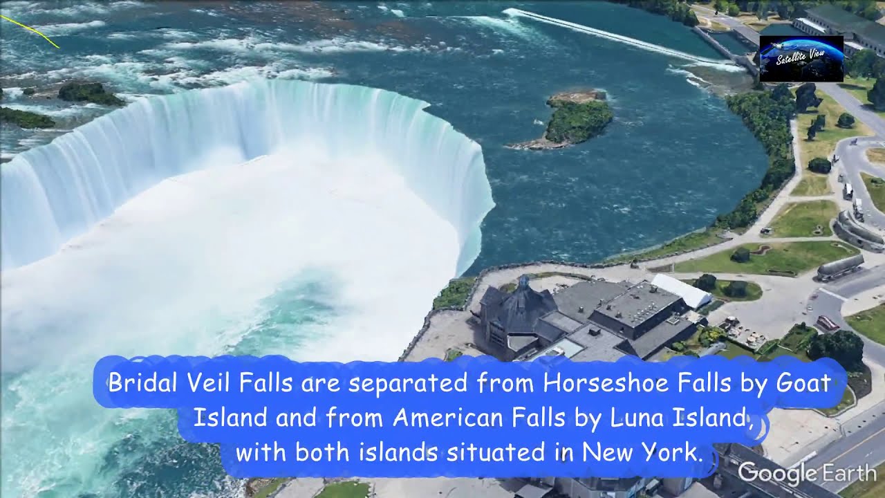 Niagara Falls Satellite Tour | Ontario in Canada and New York State in ...