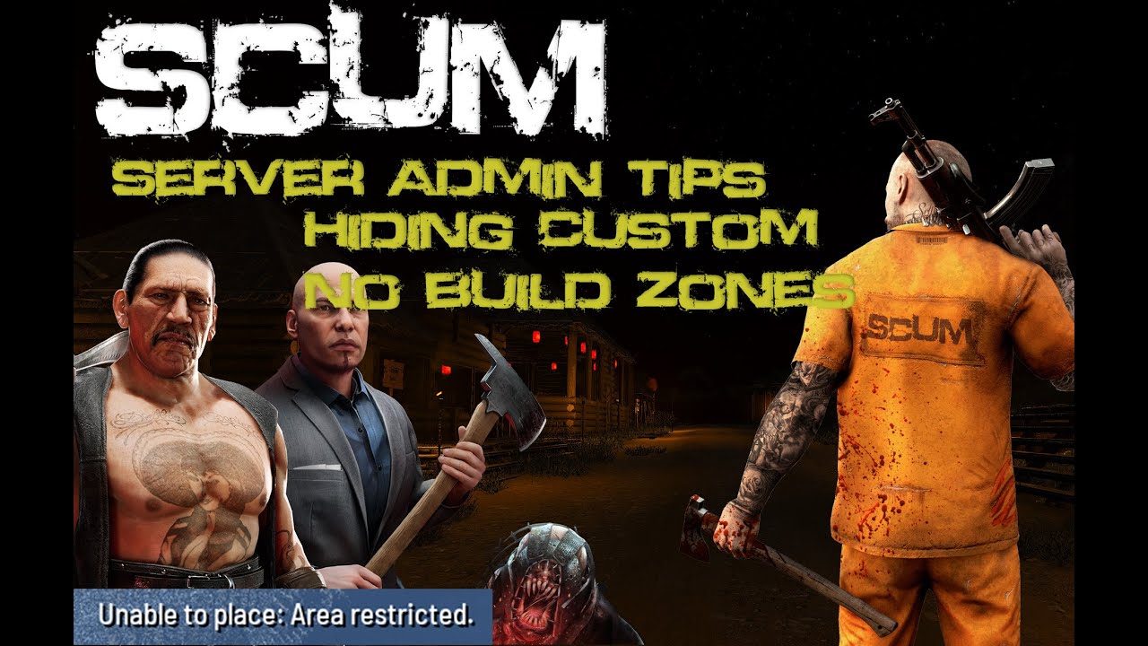 Scum How to hide no build zones on your server! - YouTube