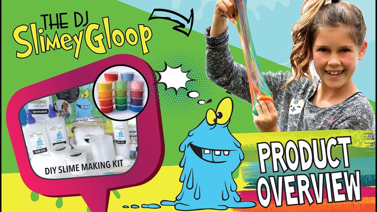 What's inside the DJ SlimeyGloop DiY Slime kit - YouTube