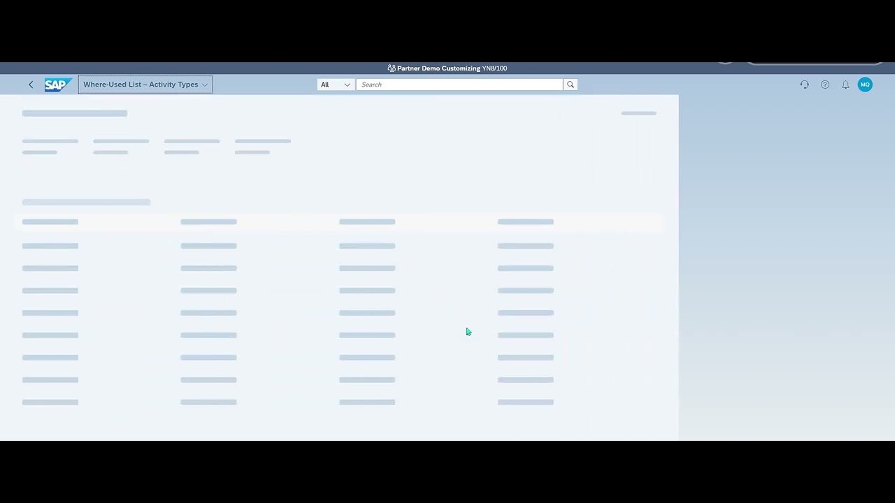 Where Used List – Activity Types SAP CLOUD - YouTube