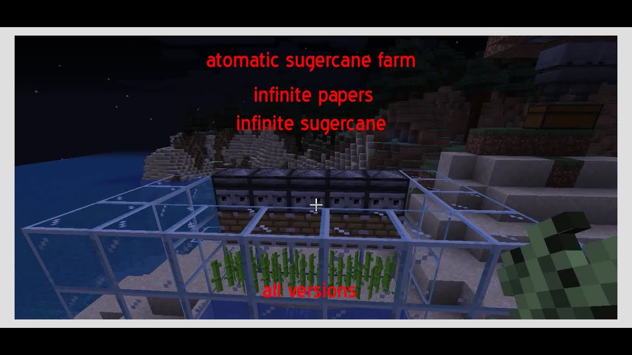 How to make an atomatic sugercane farm in minecraft? infinite ...