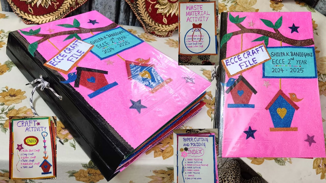 Art and craft file l Ecce art and craft file l File decoration ideas ...