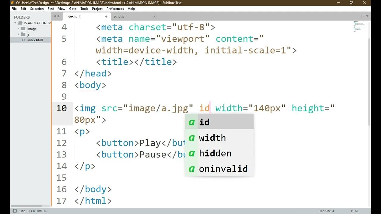 JavaScript Animate Image - YouTube