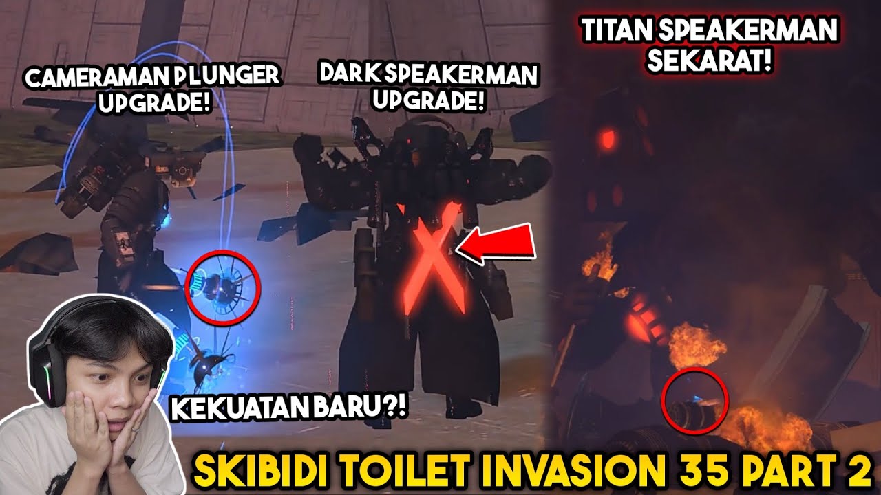 EPISODE BARU 35 PART 2 SKIBIDI TOILET INVASION! TITAN SPEAKERMAN ...