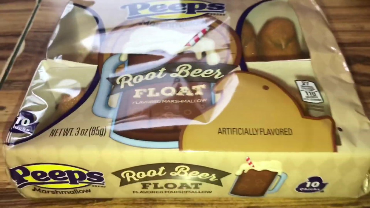 Root beer float peeps review😊!!! - YouTube