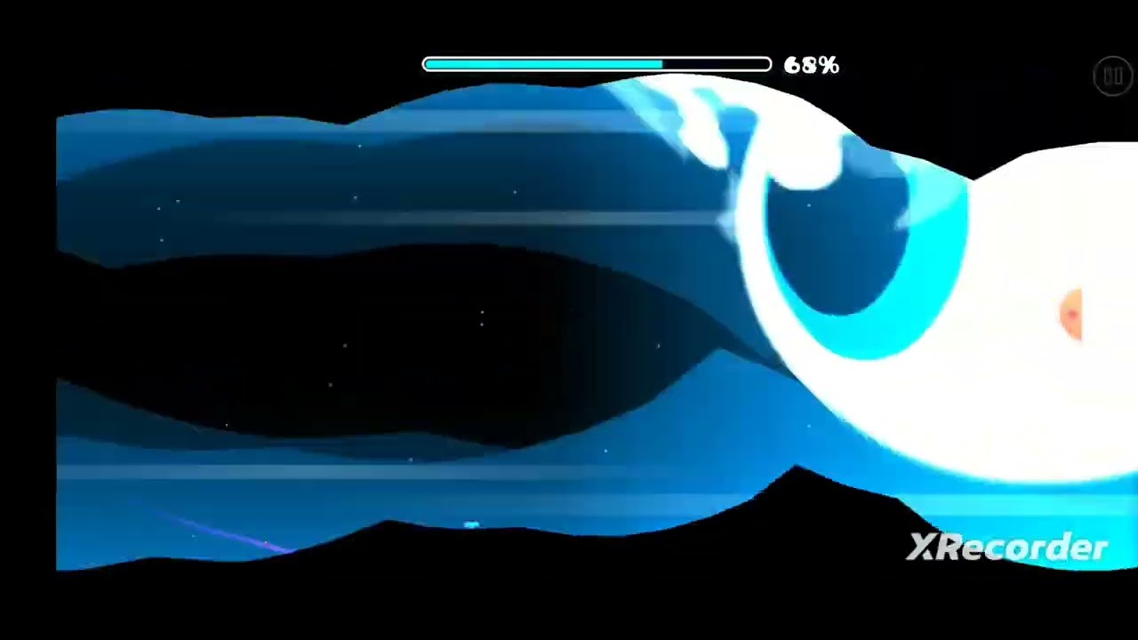 Beating my first demon level in geometry dash(flashing lights) - YouTube