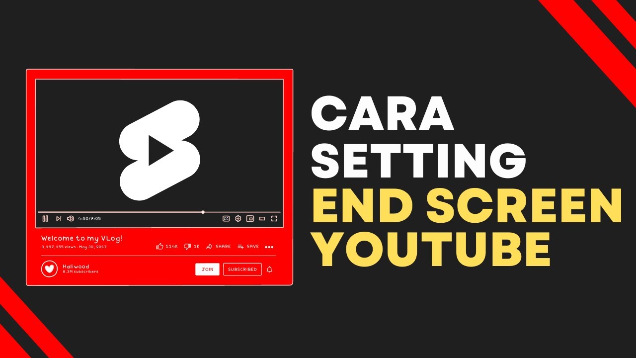 cara setting card & end screen pada video di youtube - YouTube