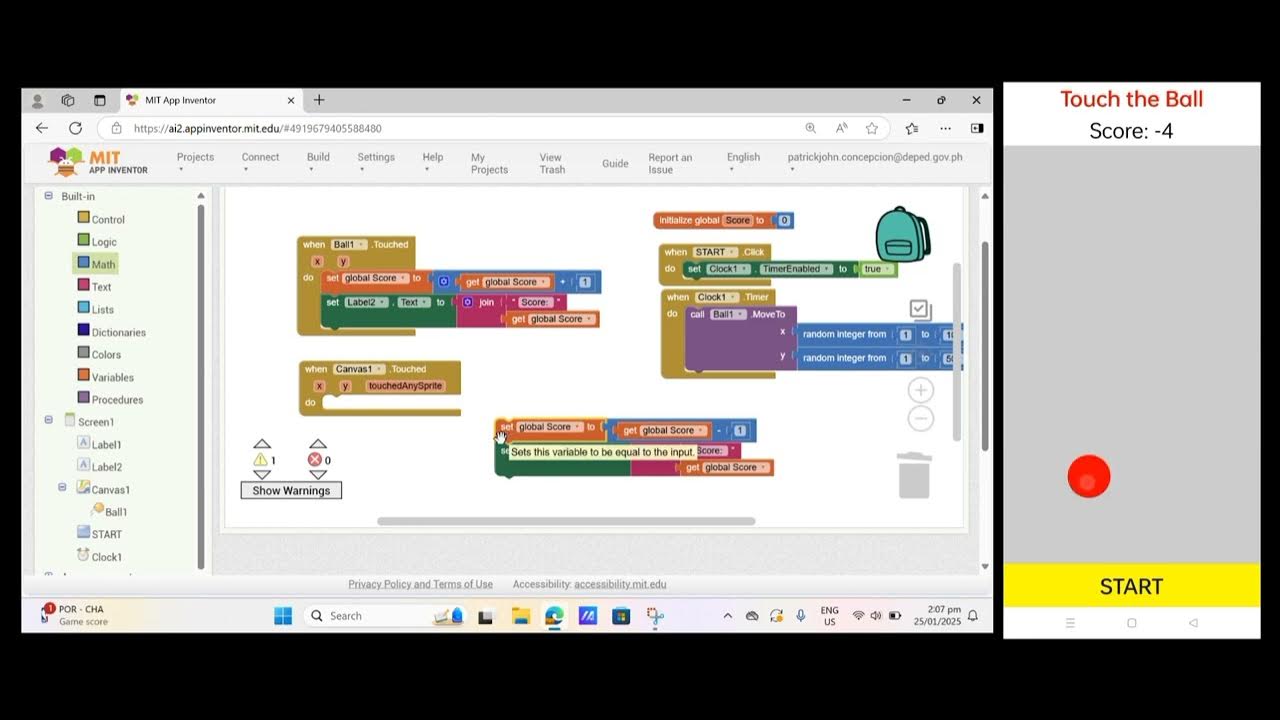 Simple Mobile Game Development for Android Phones MIT APP - YouTube