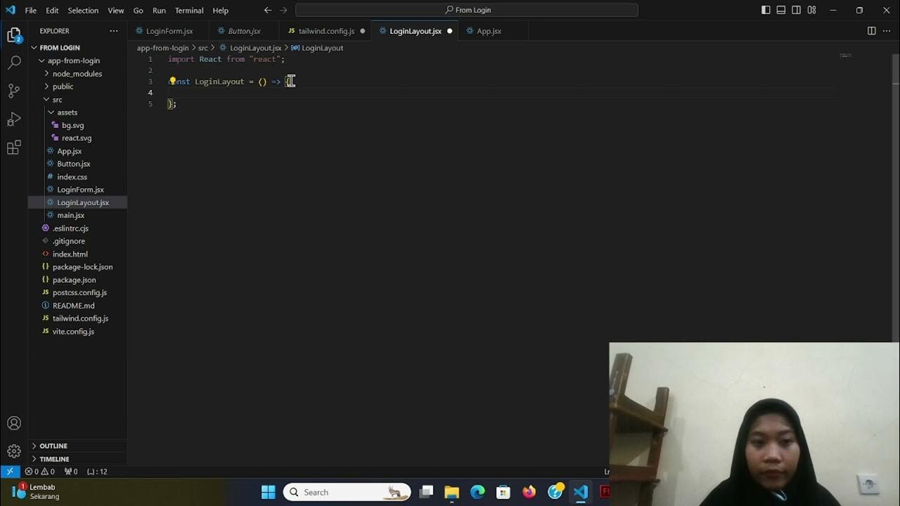 Cara membuat component dan props dengan menggunakan React.js dan Tailwind.css - YouTube