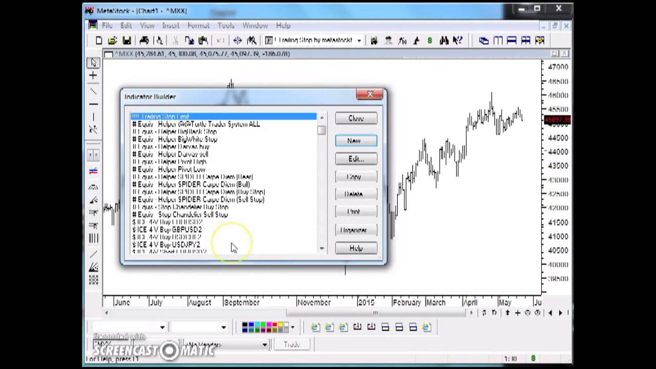 Quick Metastock Lesson - Trailing Stop Formula - YouTube