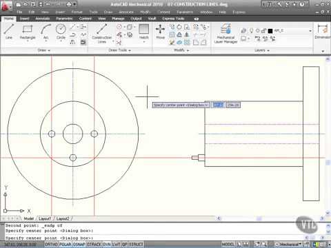 26 Construction Lines Autocad Mechanical Course - YouTube