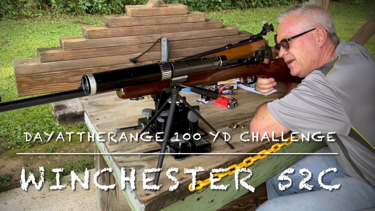 @Dayattherange 100 yard open sight challenge with my Winchester 52c and ...