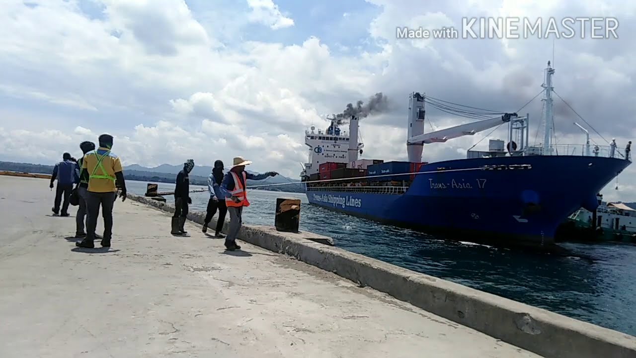 First ber month docking of Trans-Asia 17 voy 16 at kudos wharf, paca ...