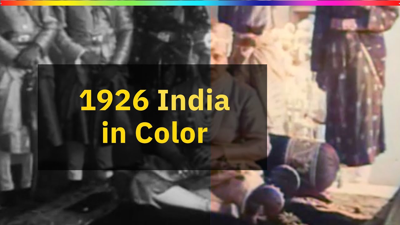 1926 India in Colour | Coronation of Hari Singh as Maharaja of Kashmir ...