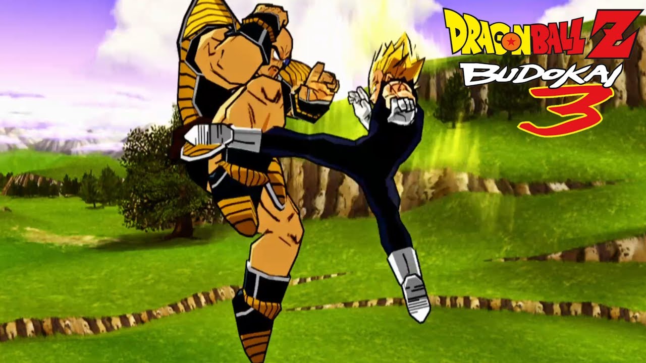 Dragon Ball Z Budokai 3 Majin Vegeta vs Nappa | Plains - YouTube