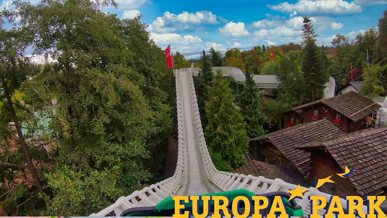 [4K] Schweizer Bobbahn - Europa Park - YouTube