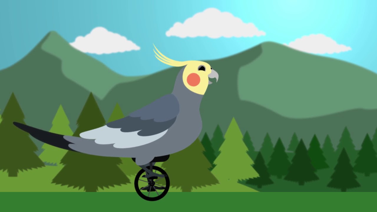 Honking Bird on Unicycle - YouTube